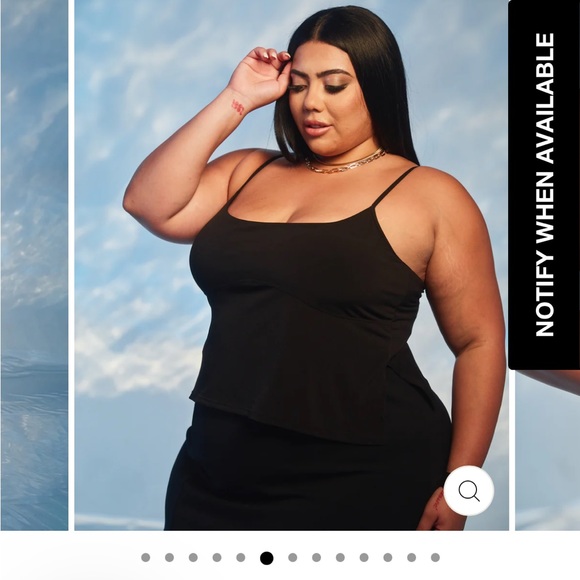 Klassy Network | Tops | Klassy Network Split Hem Brami Midlength Black ...